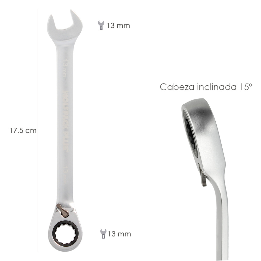 🥇 distribuidor llave combinada con carraca 13 mm din 3113 | Mayorista ...